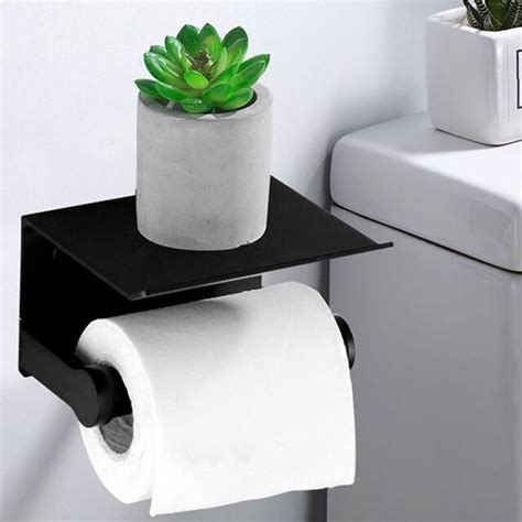 프리미엄 알루미늄 무타공 선반형 휴지걸이 감도 깊은 취향 셀렉트샵 29cm