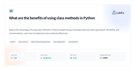What Are The Benefits Of Using Class Methods In Python Labex