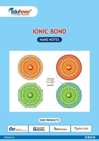 Ionic Bond Chemistry Handwritten Notes PDF