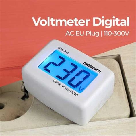 Jual PENGUKUR VOLTASE DIGITAL LCD COLOKAN AC PLN PANEL TESTER VOLT METER 55 Jakarta Barat