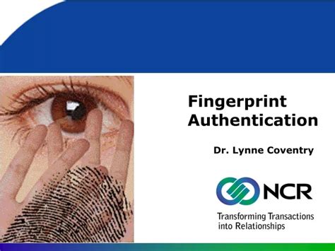 Ppt Fingerprint Authentication Powerpoint Presentation Free Download Id9423634