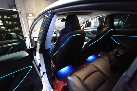 테슬라 모델3 엠비언트 라이트 실내 무드등 설치 네이버 블로그