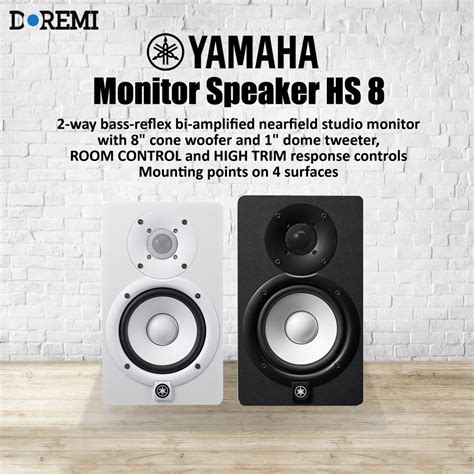 Jual Yamaha Hs8 Monitor Speaker Hs 8 Monitor Recording Hs 8 Hitam