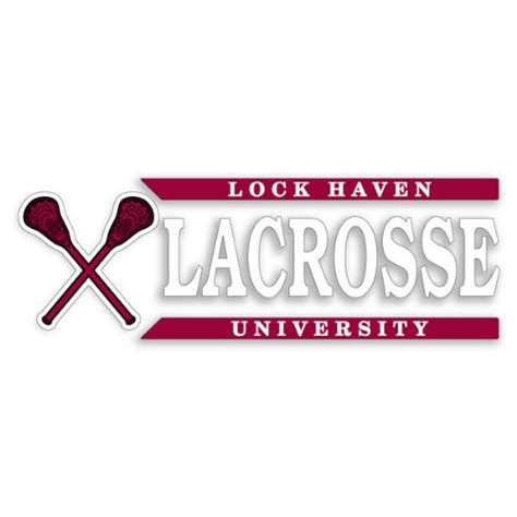 Lacrosse Decal Lock Haven University Store