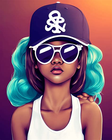 Adorably Cute White Girl With Melanin Wearing Extremely Detailed Hip · Creative Fabrica