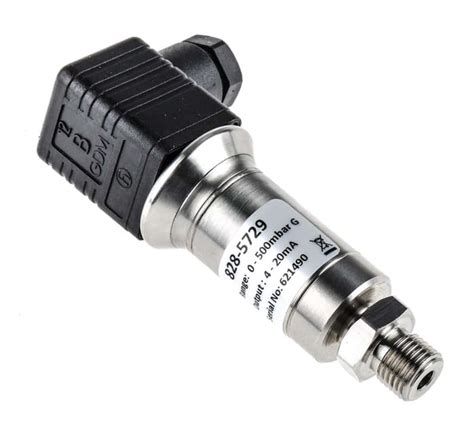 RS PRO RS PRO Pressure Sensor 0bar Min 0 5bar Max Current Output Relative Reading 828