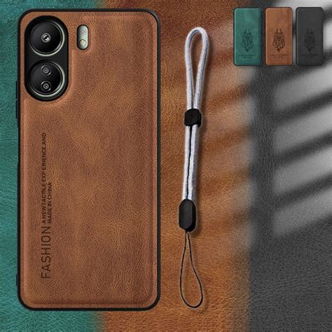 Leather Case For Xiaomi Poco C Phone Case With Adjustable Phone Rope Shopee Philippines