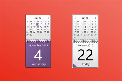 Purple Calendar Windows 10 Gadget Win10Gadgets