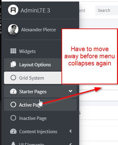 Clicking Side Bar Menu Item Does Not Automatically Collapse The Side
