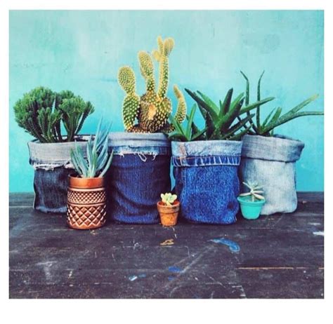 Кашпо из старых джинсов своими руками 89 фото