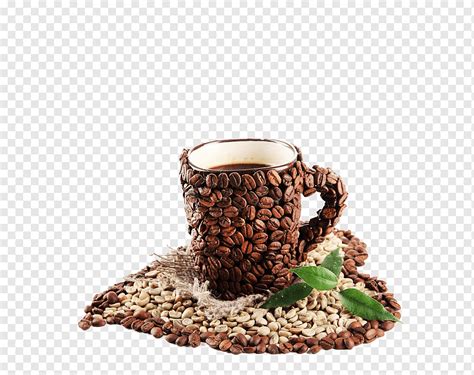 커피 원두 티 라떼 카페 커피 원두가 든 하트 모양의 컵 심장 차 모양 Png Pngwing