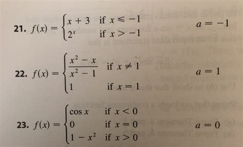 Solved 19 24 Explain Why The Function Is Discontinuous At