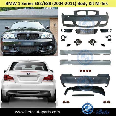 Bmw 1 Series E82 E88 2004 2011 Body Kit M Tek With Pdc Washer
