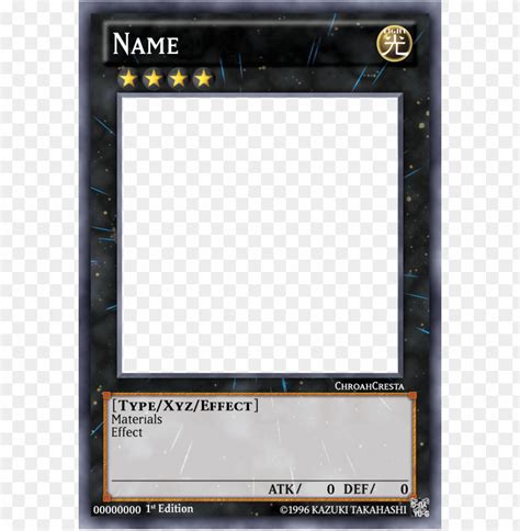 Blank Yugioh Card