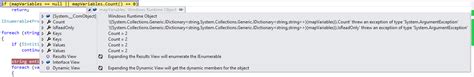 Winrt C Imap Returning Windows Runtime Object Instead Of Idictionary