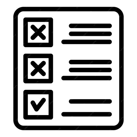 Premium Vector Tick Icon Showing Validation With Two Cross Marks On Checklist