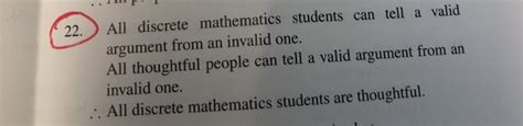 solved indicate whether the arguments in 21 27 are valid or