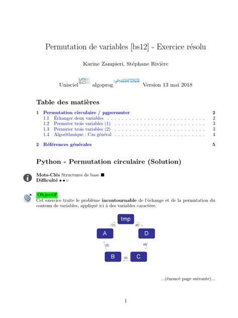 Permutation Pdf Permutation Python Langage De Programmation