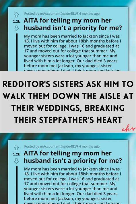Redditor S Sisters Ask Him To Walk Them Down The Aisle At Their