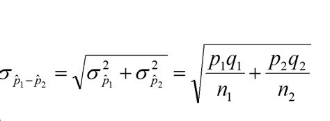 Standard Error Formula Two Samples