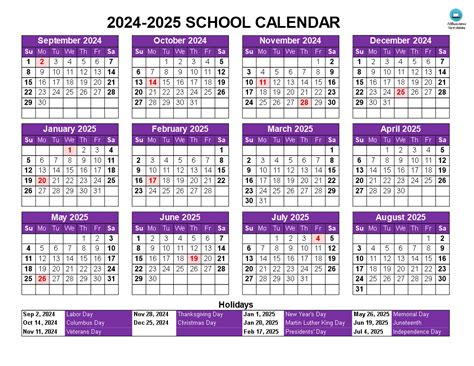 Year Round School Schedule Templates At