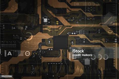 3d 렌더링 Cpu 칩셋 프로세서 전자 요소와 인쇄 회로 기판 Cpu에 대한 스톡 사진 및 기타 이미지 Cpu 공학 기술자 Istock