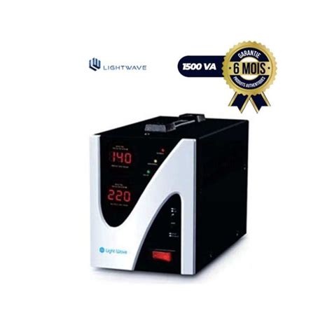 RÉgulateur De Tension Lightwave 1500va Davrc 1500 Noirblanc 6