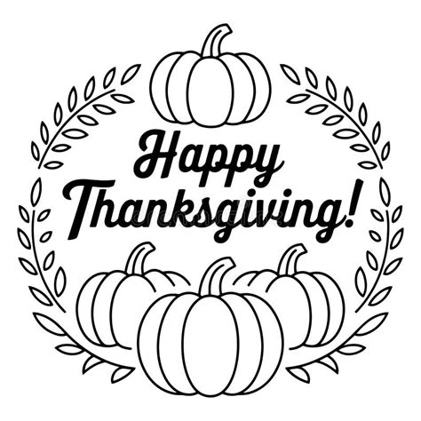 Happy Thanksgiving Clip Art Black And White Free Thanksgiving Clipart