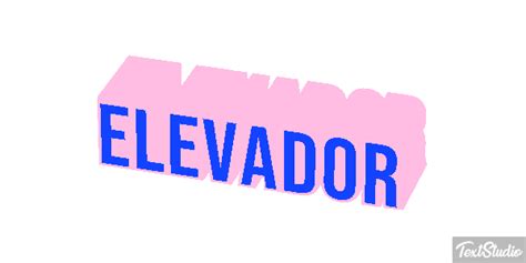 Elevador Word Animated  Logo Designs