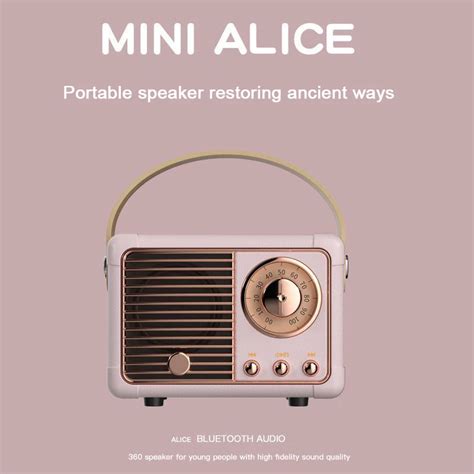 레트로 휴대용 블루투스 스피커 무선 베이스 서브우퍼 Fm 라디오 스피커 스테레오 라우드 스피커 뮤직 박스 Hm11 Aliexpress