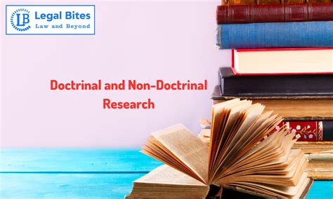 Legal Research Doctrinal And Non Doctrinal