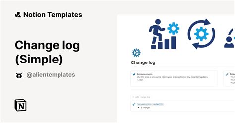 Change Log Simple Notion Template