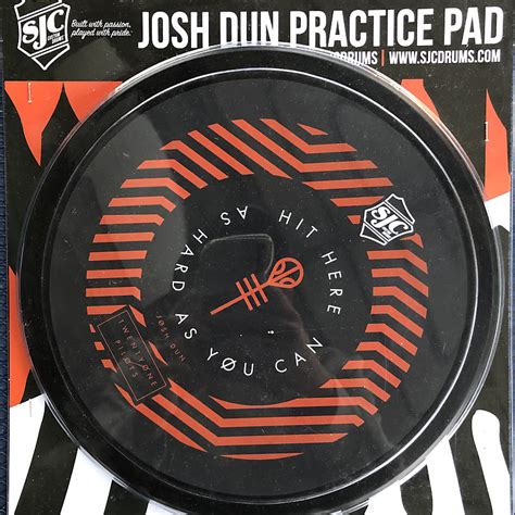 Sjc Josh Dun Signature Twenty One Pilots Drum Practice Pad Reverb Uk