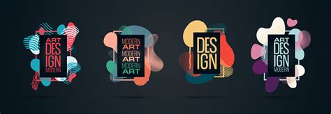 벡터 프레임 힙스터에 대한 아트 그래픽 동적 프레임 세련된 플라스틱 액체 기하학적 모양 검은 배경 명함 초대장 기프트 카드