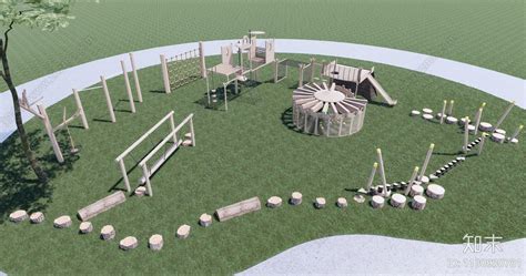 儿童户外器材组合su模型下载【id 1130930781】 知末su模型网