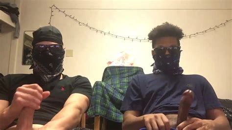 Two Curious Friends Jerk Off Together