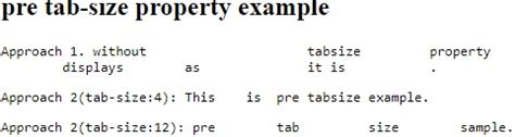 Insert Tab Spaces Characters In Text Html Css Codeindotnet