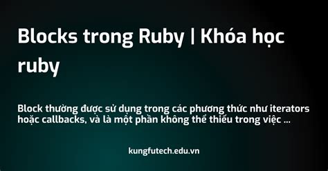 blocks trong ruby khóa học ruby