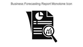 Business Forecasting Report Monotone Icon In Powerpoint Pptx Png And Editable Eps Format