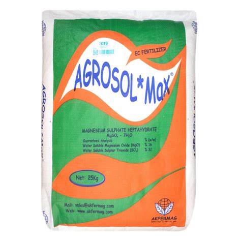 Сульфат Магния Agrosol Max – удобрение, Akfermag, купить оптом и в ...