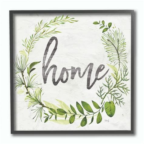 Gracie Oaks Home Cursive Plant Vignette With Wood Grain By Marla Rae Textual Art Wayfair