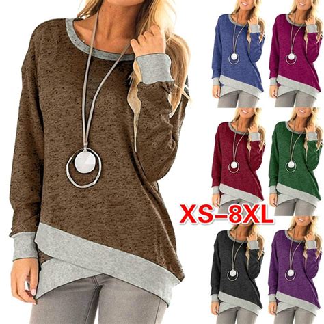Xs 8xl Plus Size Shirts Autumn And Winter Tops Fashion Clothes Womens