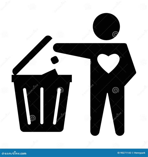 Dont Litter Icon Stock Vector Illustration Of Diagram 90271143