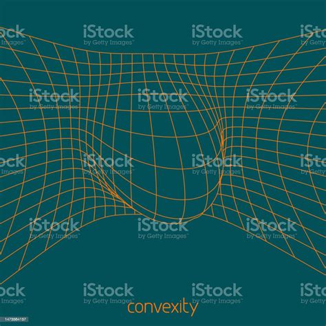 Convexity Simple Abstract Grid With Camber Vector Stock Illustration