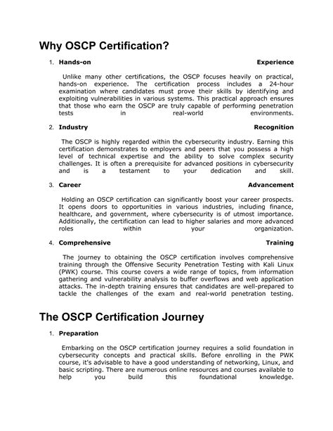 Unlocking Your Cybersecurity Potential With Oscp Certification 1 Docx