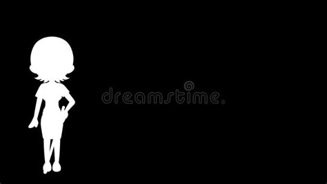 Business Women Explaining With Pointer Stick Isolated Stock Footage Video Of Humor Cartoon