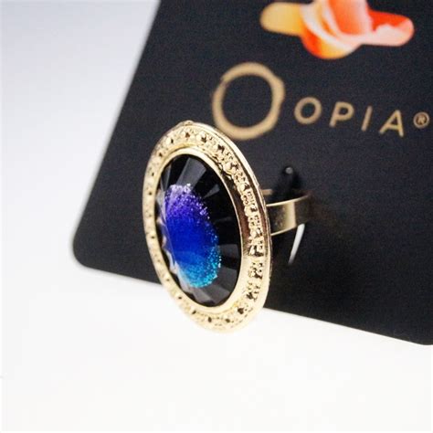 Opia Inspired Deep Blue Jewel Ring R111 Sold Out ~ Sparkles Fly