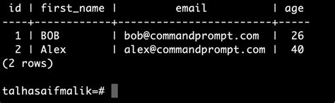 How To Create A Table In Postgresql And Perform Crud Operations Commandprompt Inc