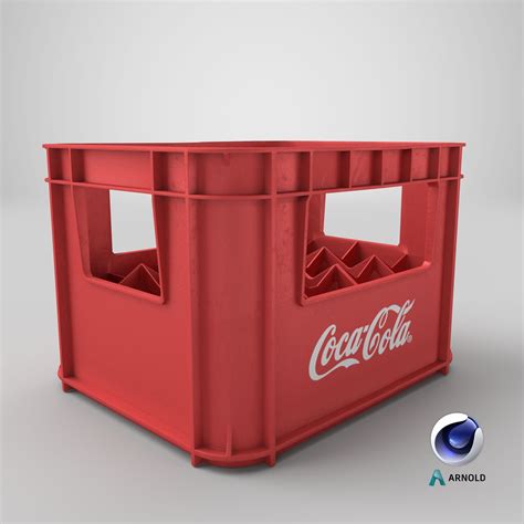 Plastic Coke Crate 20x 3d Model 19 Max Fbx C4d Unitypackage Upk Ma Obj Gltf Usd