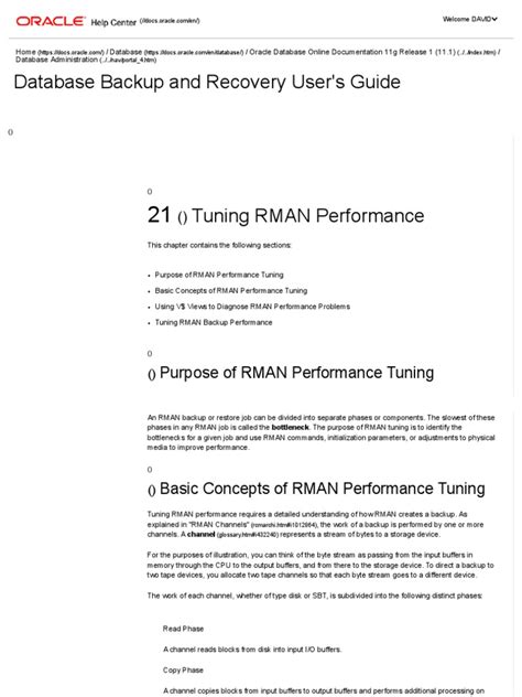 tuning rman performance pdf data buffer backup